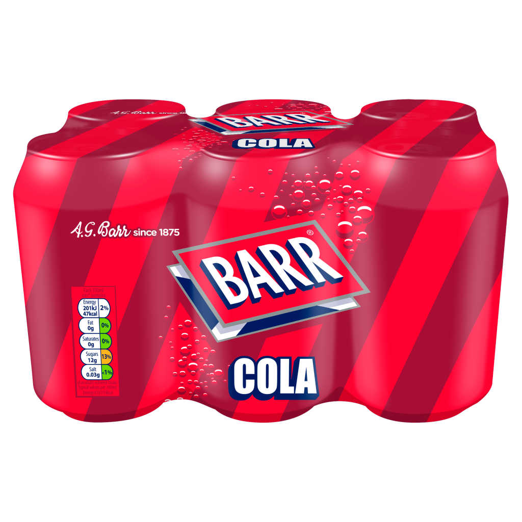 barr-cola-6-pack-flavoured-fizzy-drink-6-x-330ml-cans | Co-op delivery
